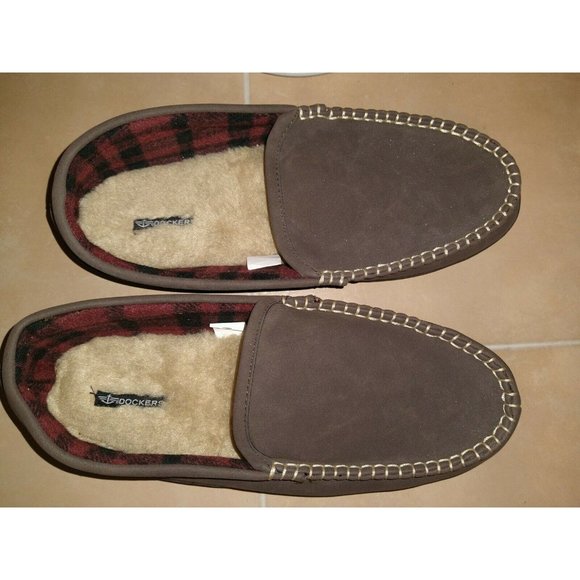 Dockers | Shoes | Dockers Furry Suede Bedroom House Slippers Loafers ...